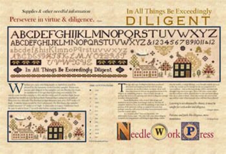 In All Things Be Exceedingly Diligent by Needle Work Press, Cross ...