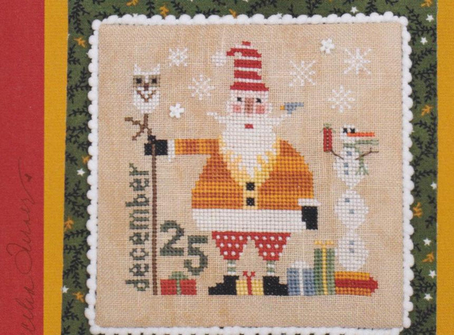 Wee Santa 2018 Cross Stitch Pattern | Heart in Hand Christmas Design - Etsy