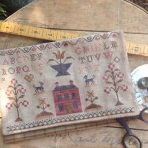 Schoolgirl Sampler Sewing Bag by Stacy Nash Primitives, Cross Stitch Pattern - Etsy