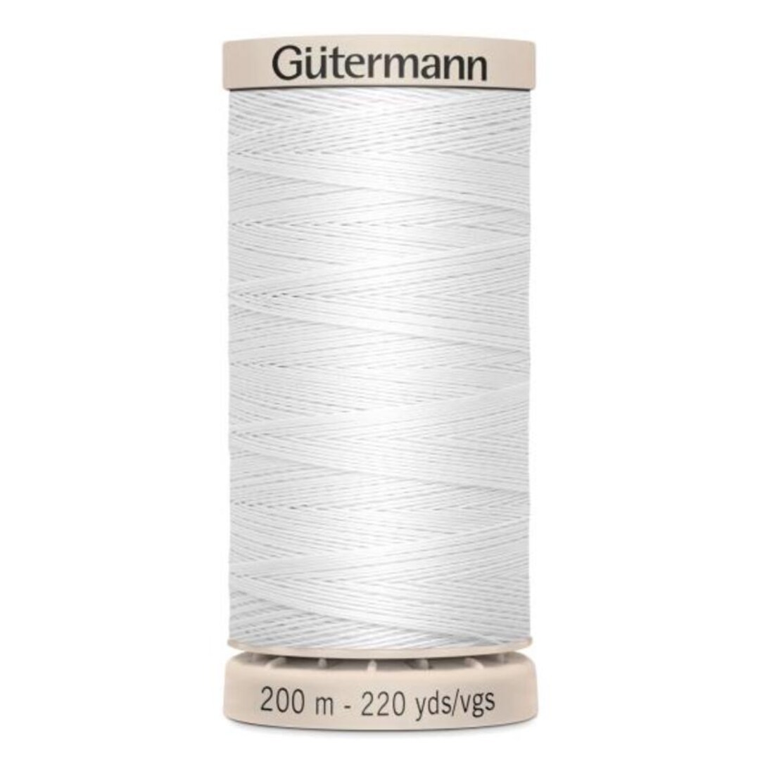 40wt White Cotton Hand Quilting Thread Gutermann 738219-5709 - Etsy