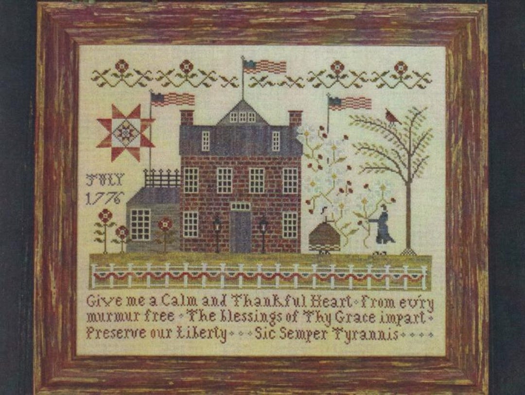 American Sampler by Plum Street Samplers, Cross Stitch Pattern - Etsy