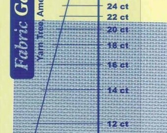 Cross Stitch Gauge Counted Cross Stitch Ruler, Fabric Count Finder ...