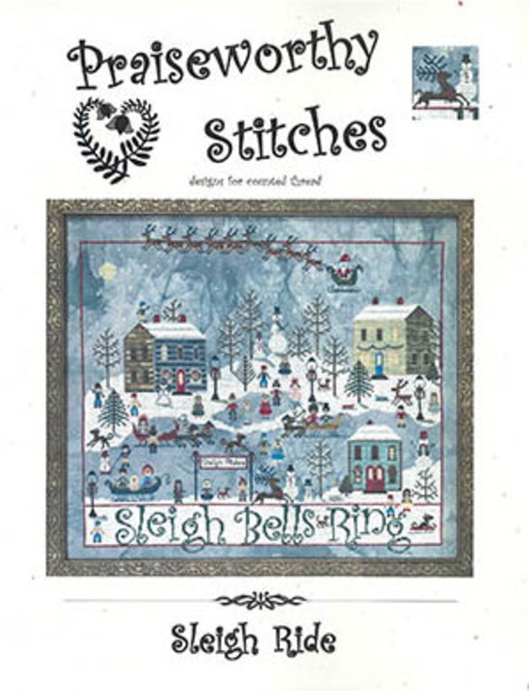 Sleigh Ride by Praiseworthy Stitches, Cross Stitch Pattern - Etsy