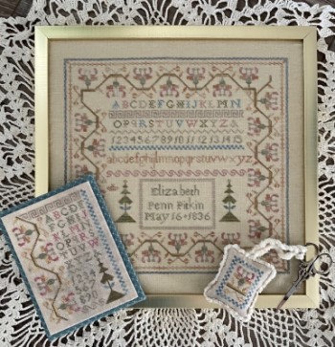 Elizabeth Penn Pitkin 1836 by From the Heart, Cross Stitch Pattern - Etsy