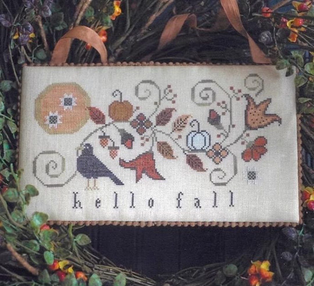 Hello Fall Cross Stitch Pattern From Plum Street Samplers - Etsy