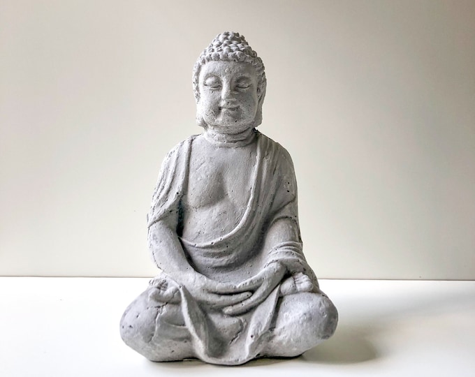 Buddha Figurine, Cement Buddha, Mini Buddha Statue, Meditating Buddha ...