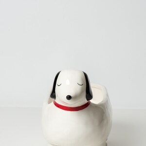 Black & White Dachshund Pot, Long Narrow Pot, Long Planter, Hotdog ...