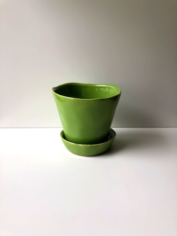 Green Pot Green Planter 3 Inch Pot Garden Pot Flower Pot - Etsy