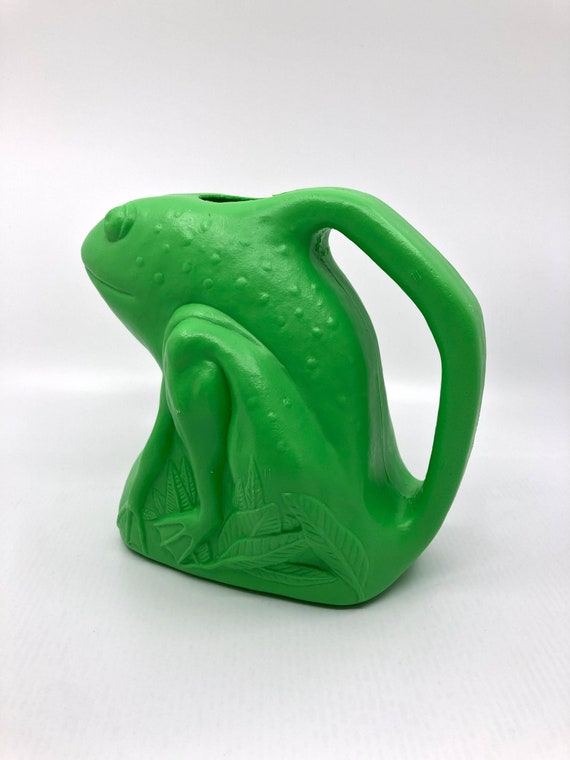 Craft Supplies & Tools Home & Hobby Frog Watering Pitcher Planter Green ...