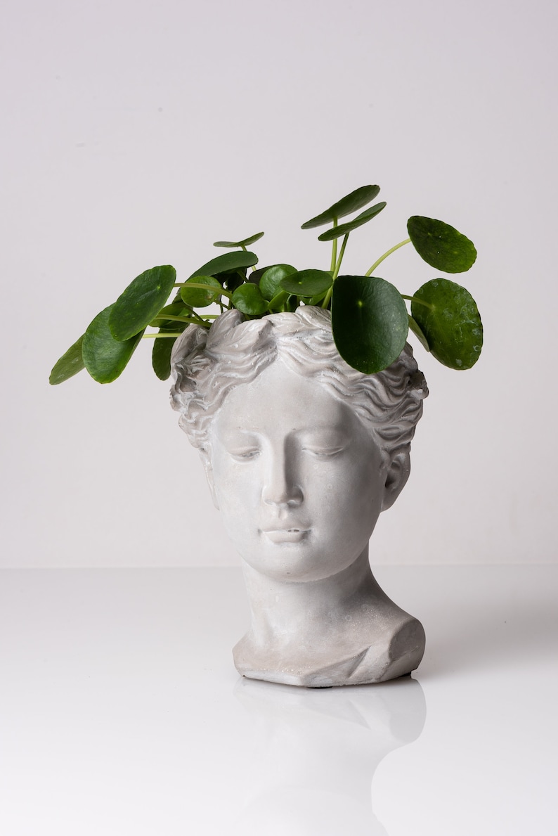 Lady Head Planter, Lady Head Pot, Head Planter, Head Pot, Classic ...