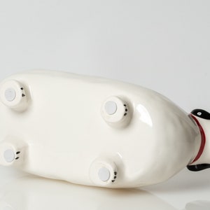 Black & White Dachshund Pot, Long Narrow Pot, Long Planter, Hotdog ...