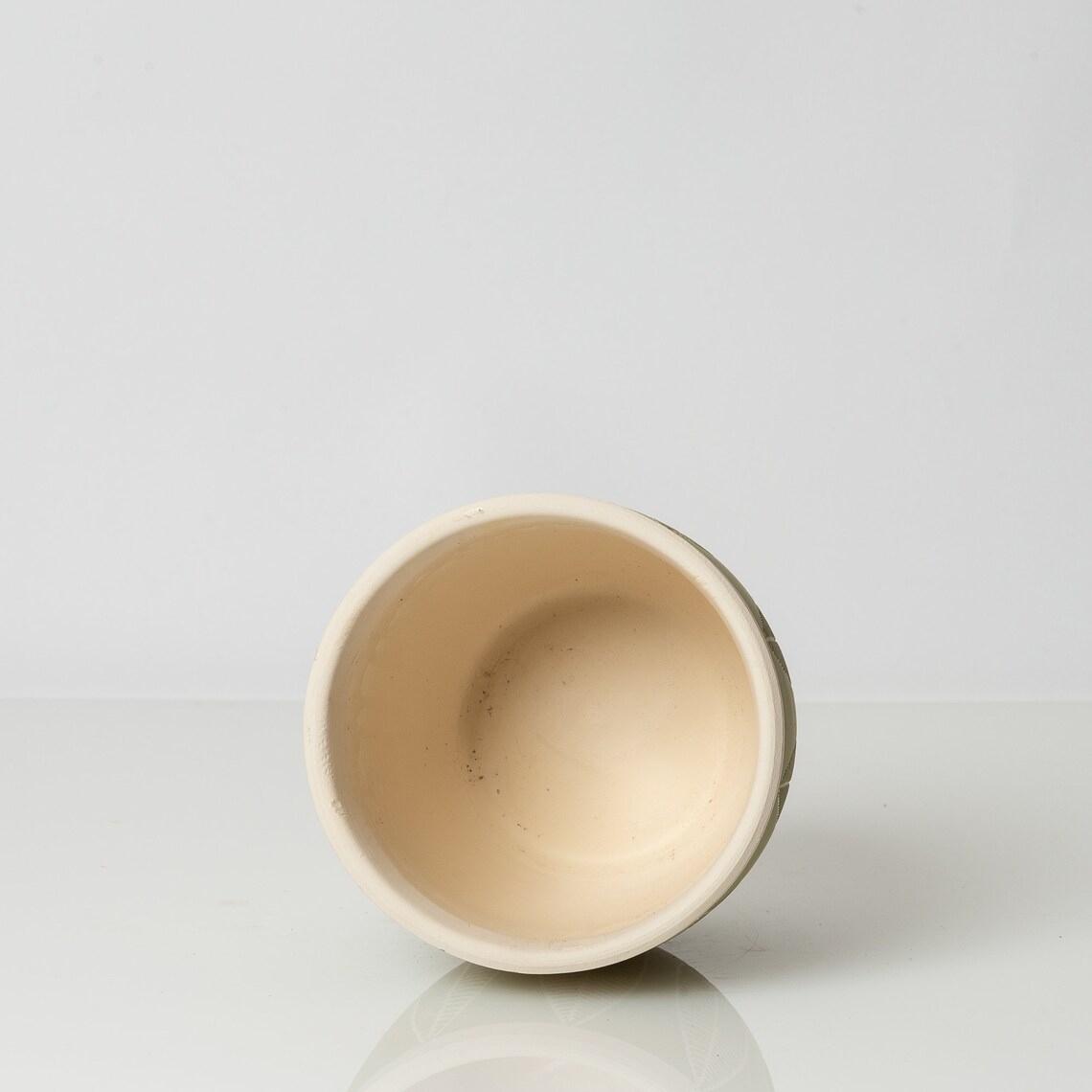 Small Green Leaf Pot 4 Inch Pot 4 Inch Planter Etched Leaf - Etsy