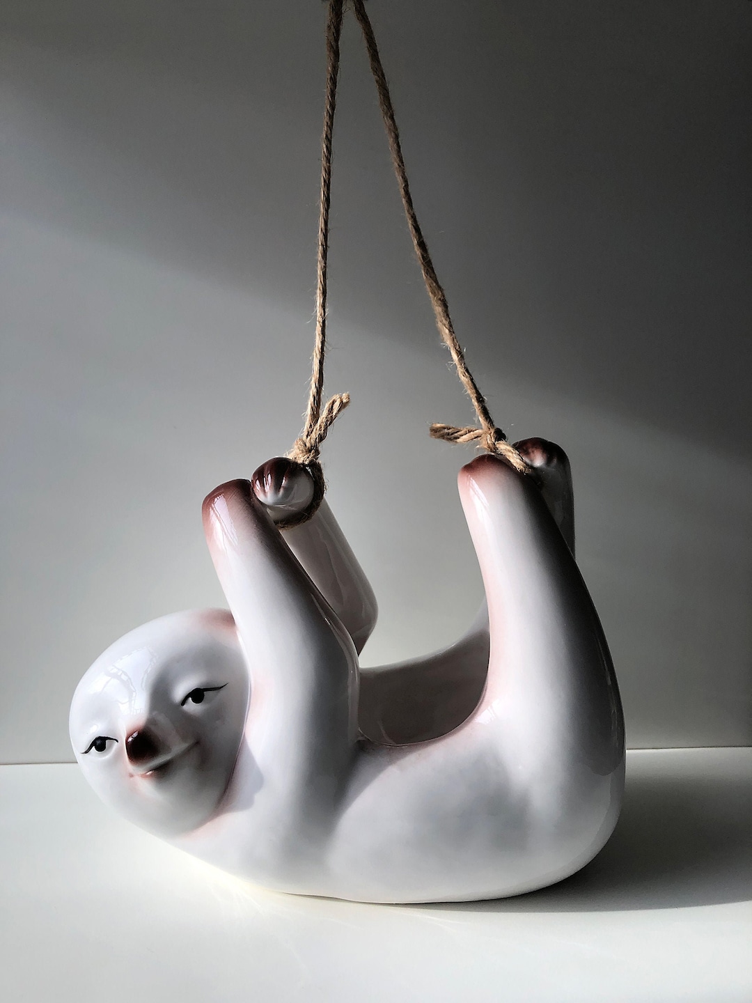 Sloth Planter, Hanging Pot, Hanging Planter, Succulent Pot, Succulent ...