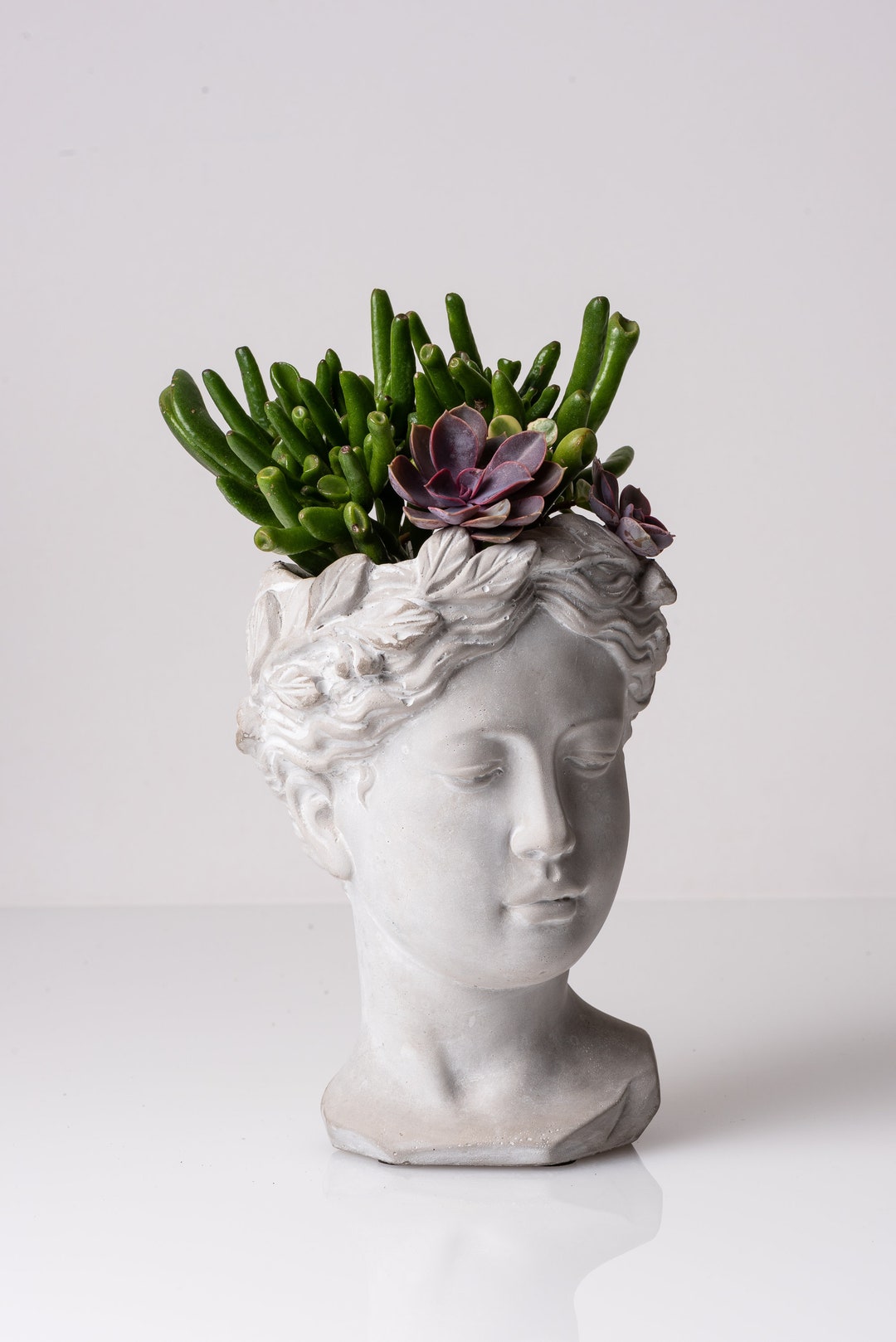 Lady Head Planter, Lady Head Pot, Head Planter, Head Pot, Classic ...