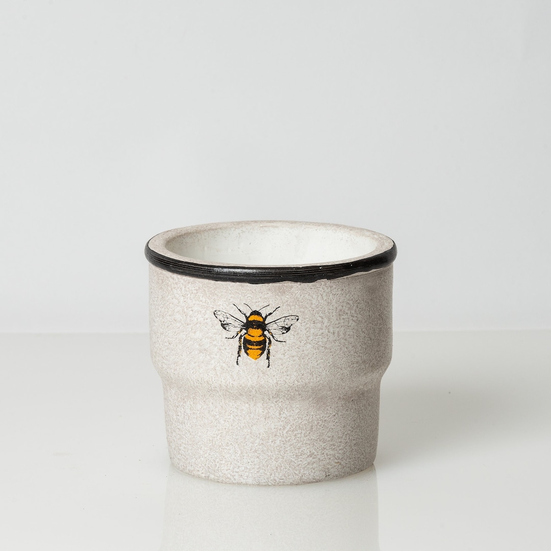 Honey Bee Pot, Honey Bee Planter, Bee Keeper, Bumblebee, Bee Decorated ...