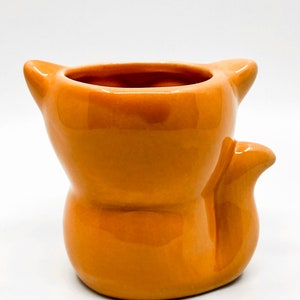 Fox Planter, Cute Planter, Fox Pot, Cute Pot, Fox Container, Orange Fox ...