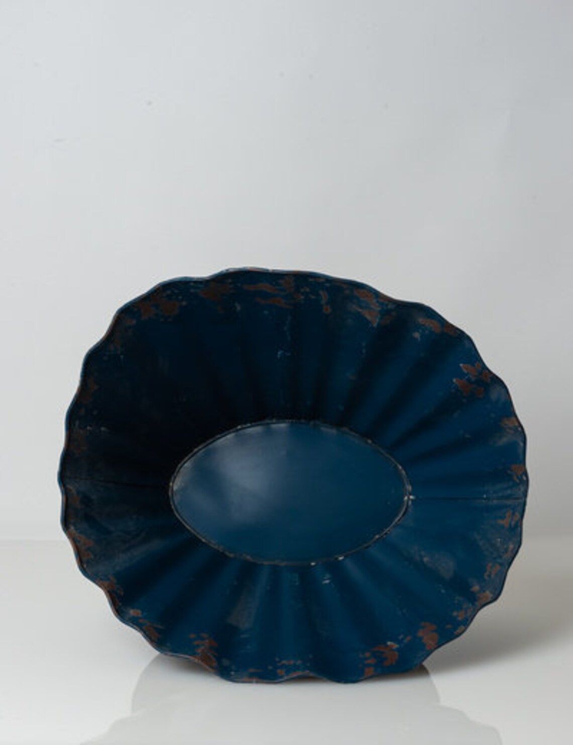 Blue Clamshell Pot Plant Decor for the Beach House Tin - Etsy