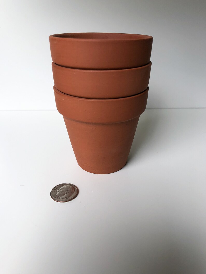 Set of 3 Mini Terracotta Pots 2.5 Size Planter Pot | Etsy