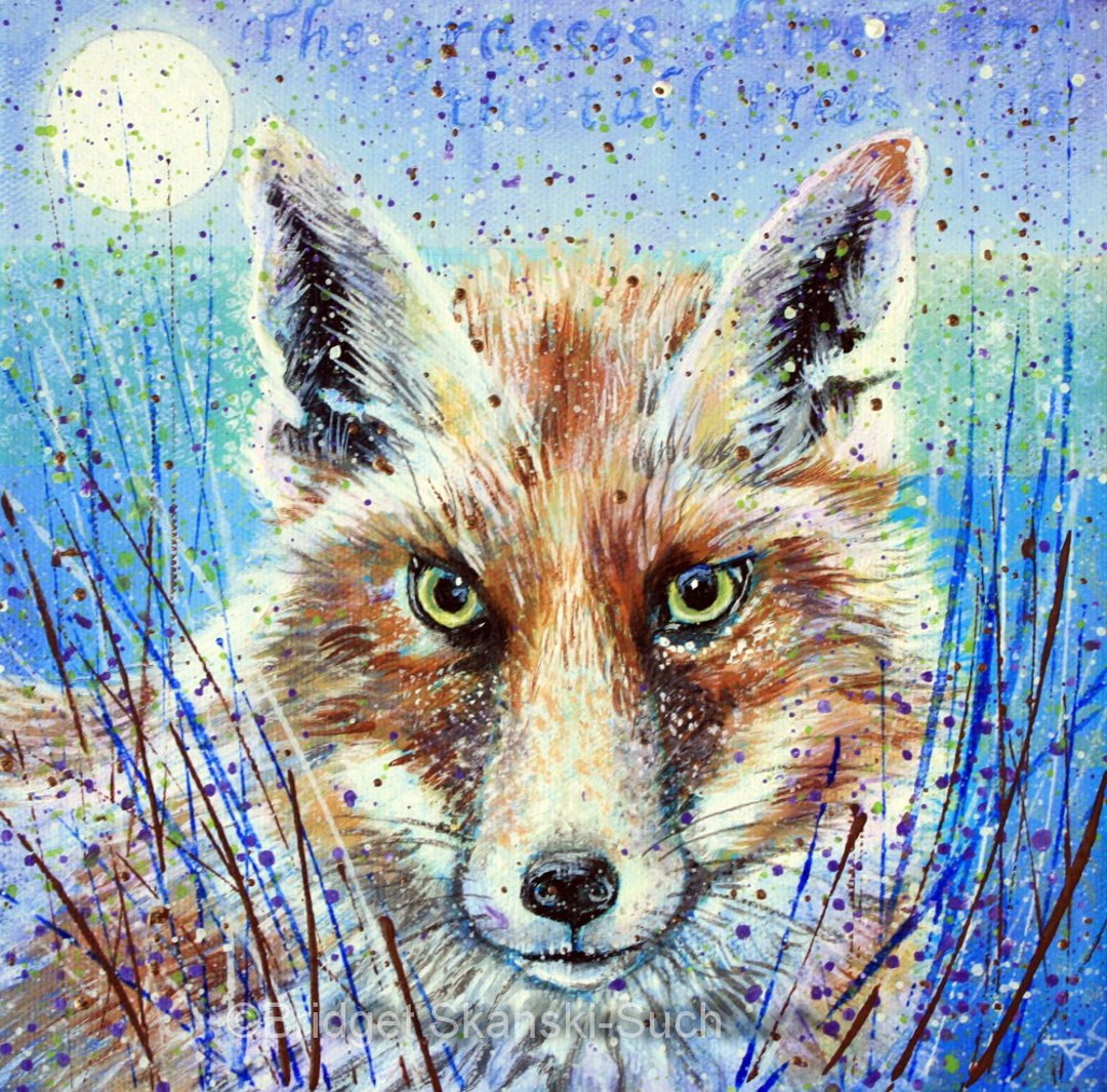 Reynardine/fox/countryside/sly Fox/ Moon /red Fox/limited Edition/print ...