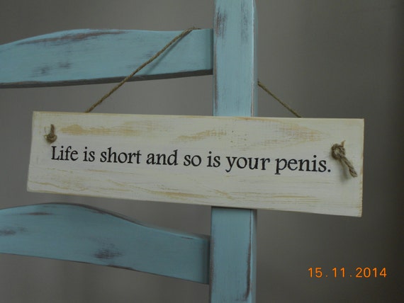 Items similar to Hand made rude sign on Etsy