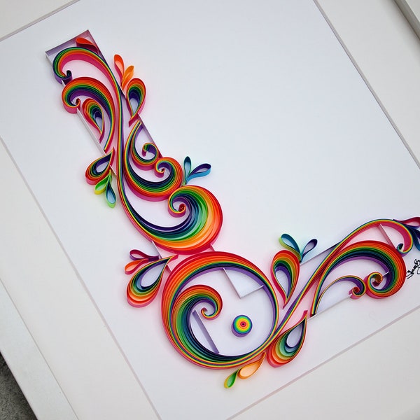 Paper Quilling Letter - Etsy