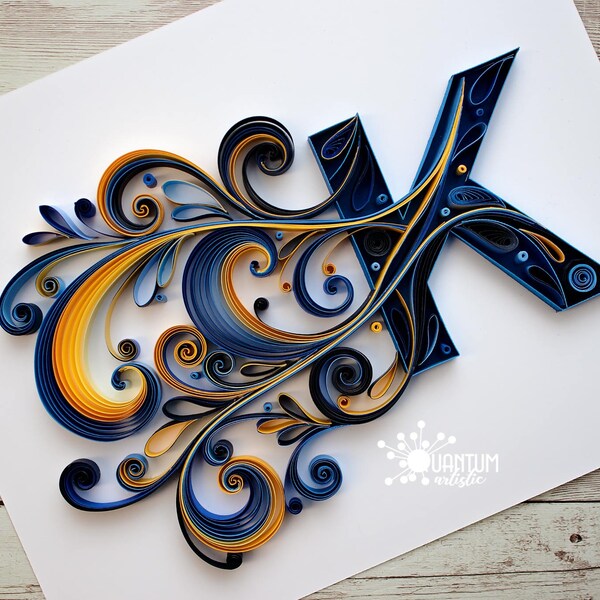 Quilled Monogram - Etsy