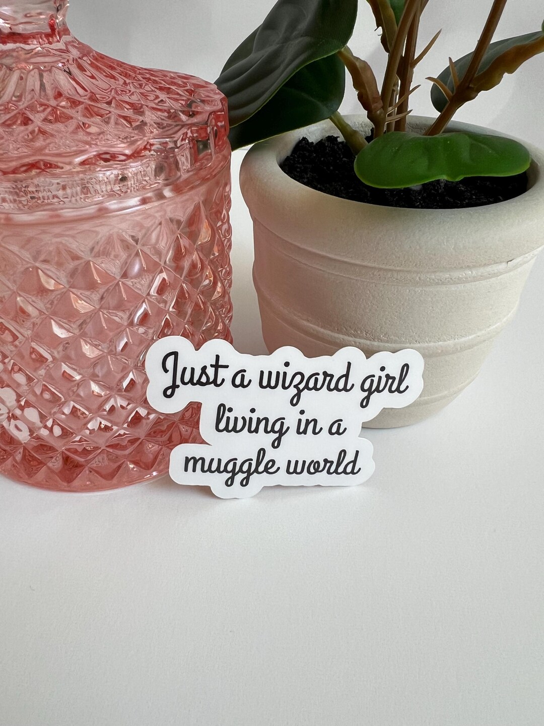 Just A Wizard Girl Living in a Muggle World Sticker - Water-resistant ...