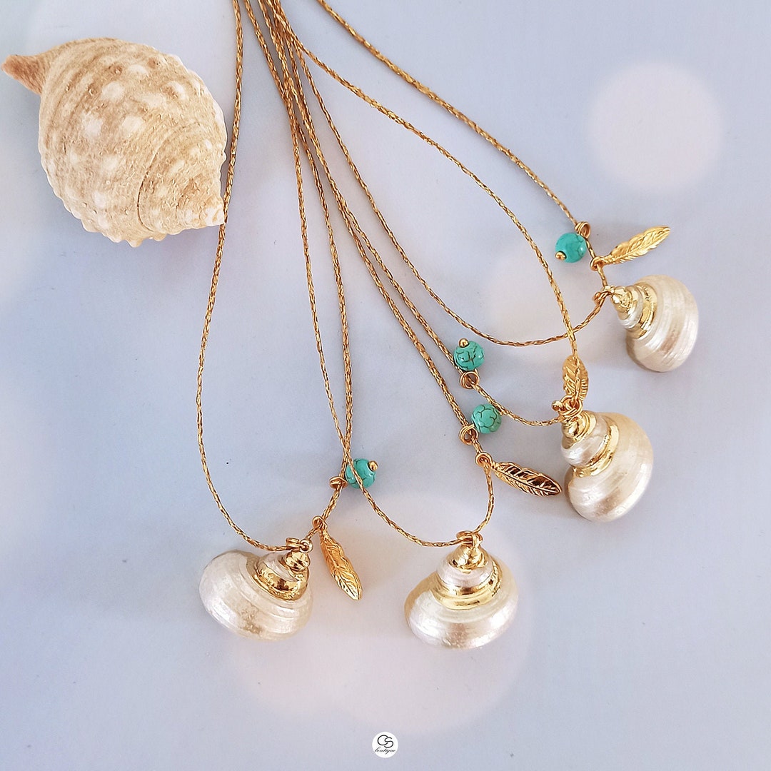 White Shell Necklace, Shell Jewelry, Shell Necklace, Greek Jewelry ...