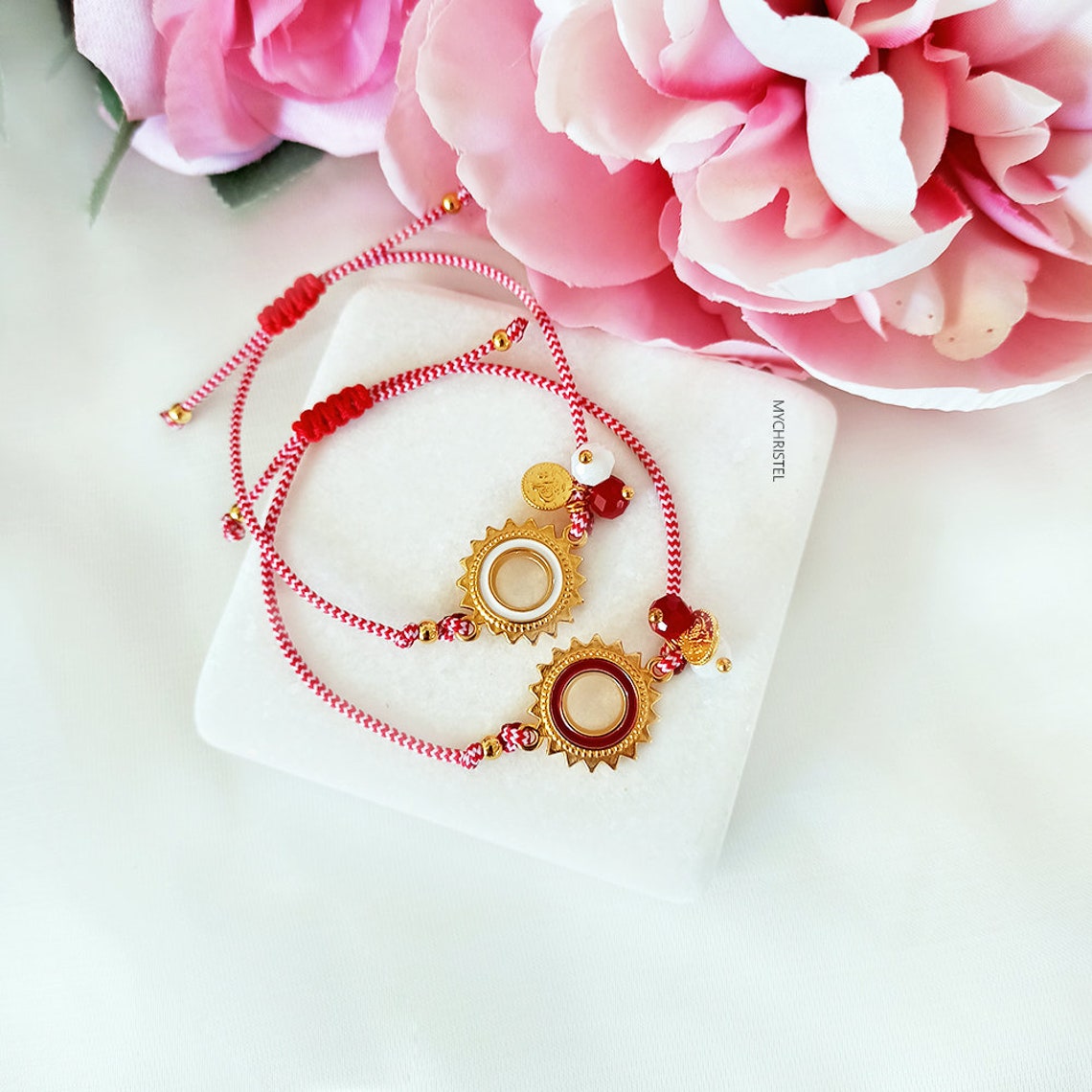 Traditional Greek Martakia / Martis Bracelet / Gold Sun Bracelet ...