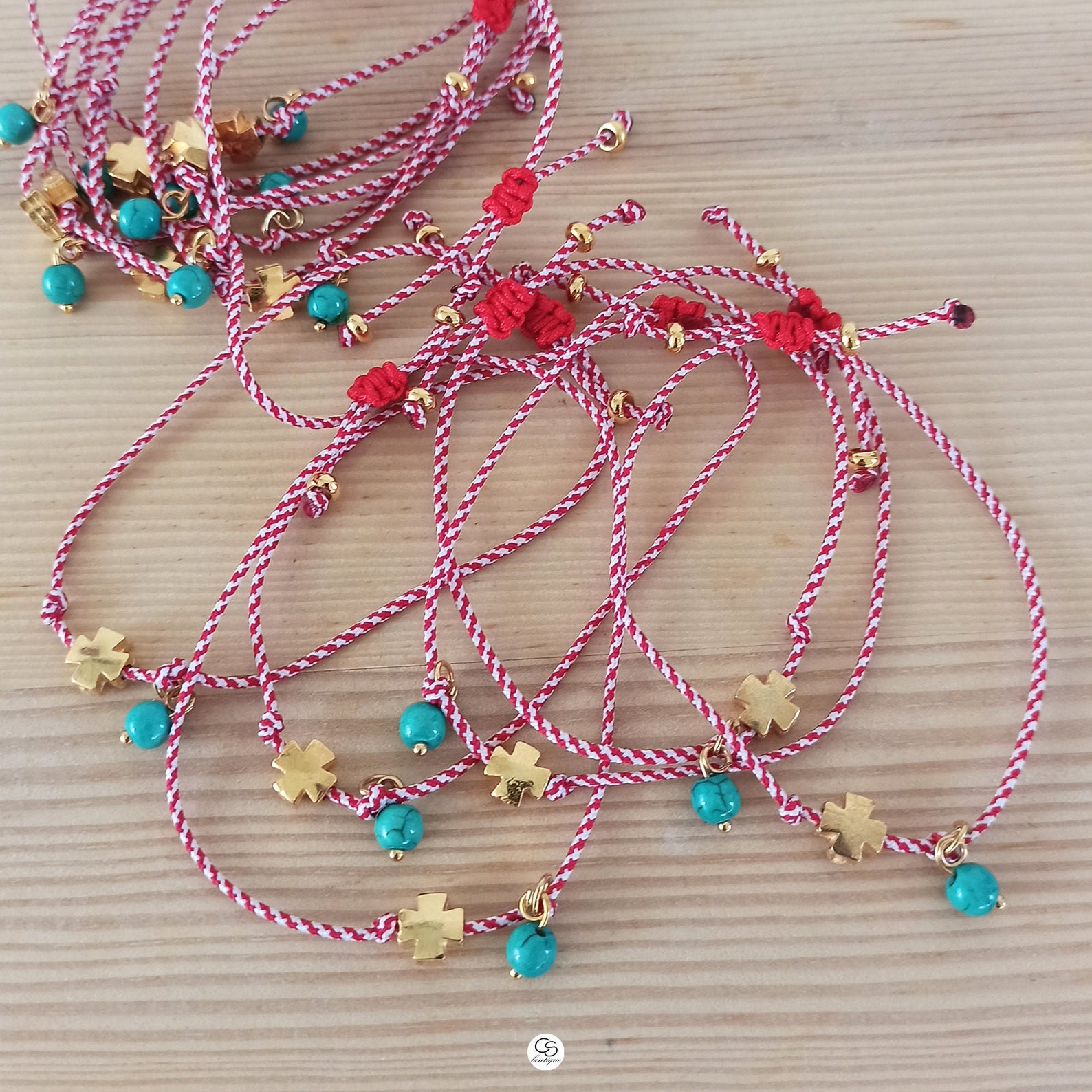 Greek Martakia Martis Bracelet Gold Cross Bracelet - Etsy