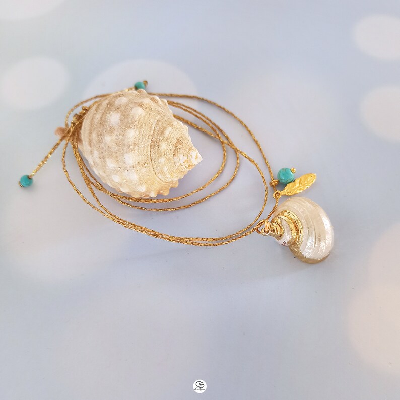 White Shell Necklace Shell Jewelry Shell Necklace Greek | Etsy