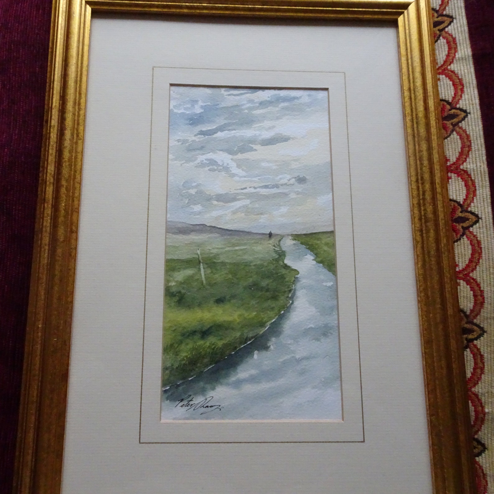 Original Signed and Framed Watercolour. Peter Shaw. 'long - Etsy UK