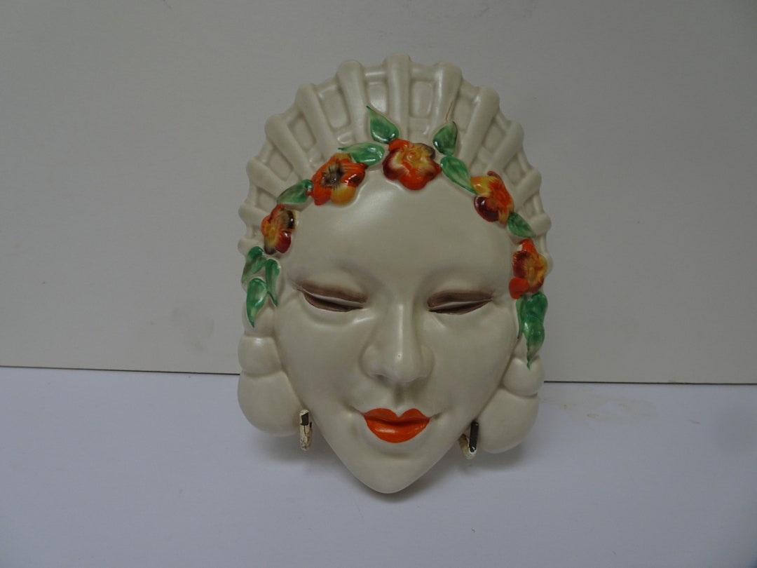 Clarice Cliff Art Deco Wall Mask. 1930s - Etsy