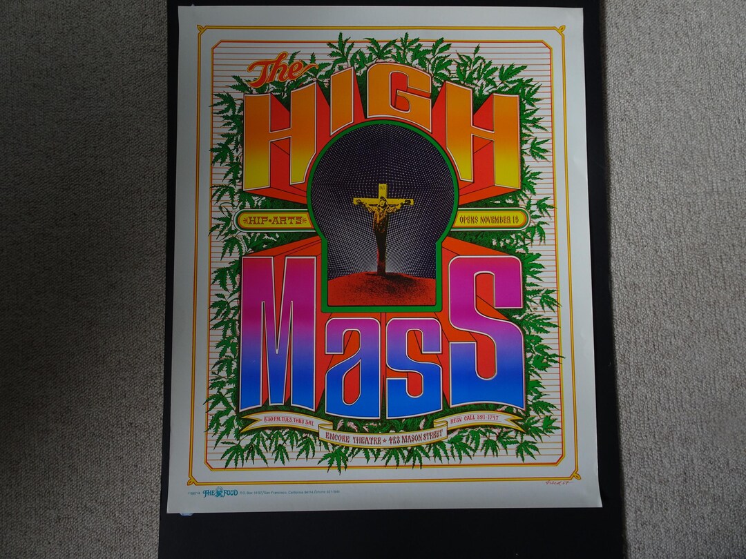 1960s Poster. Original. American Counter Culture Psychedelic Poster ...