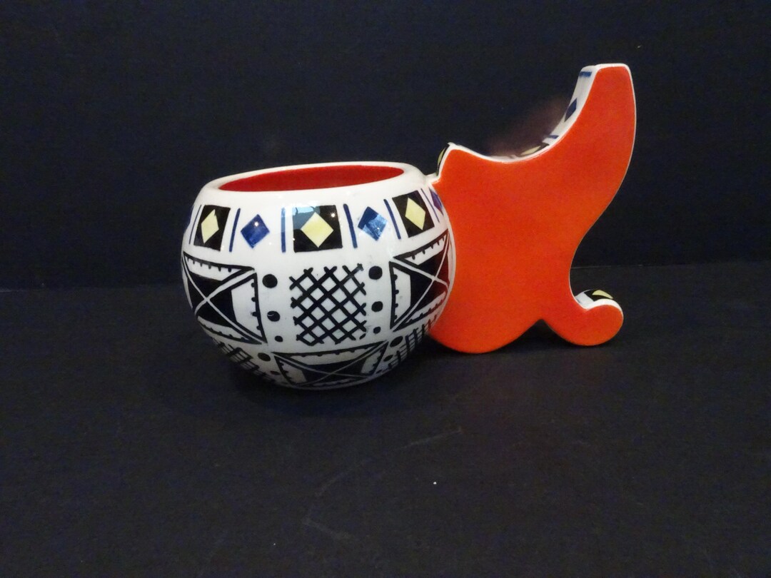 Vintage Lenci Ceramic Vessel. Mid Century - Etsy