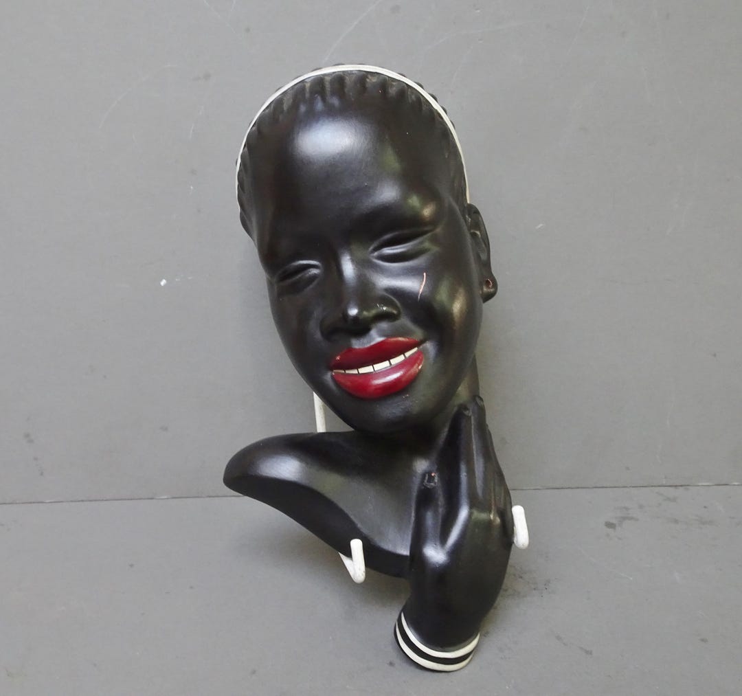 Gmundner Austrian 1950s Pottery Wall Mask. Vintage. - Etsy