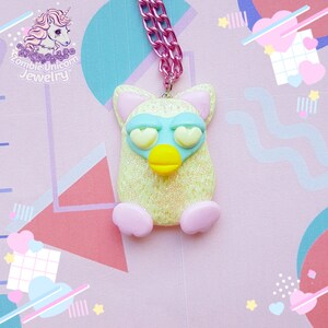 My Furby Friend Necklace 80s / Toycore / Fairy Kei / Pastel - Etsy