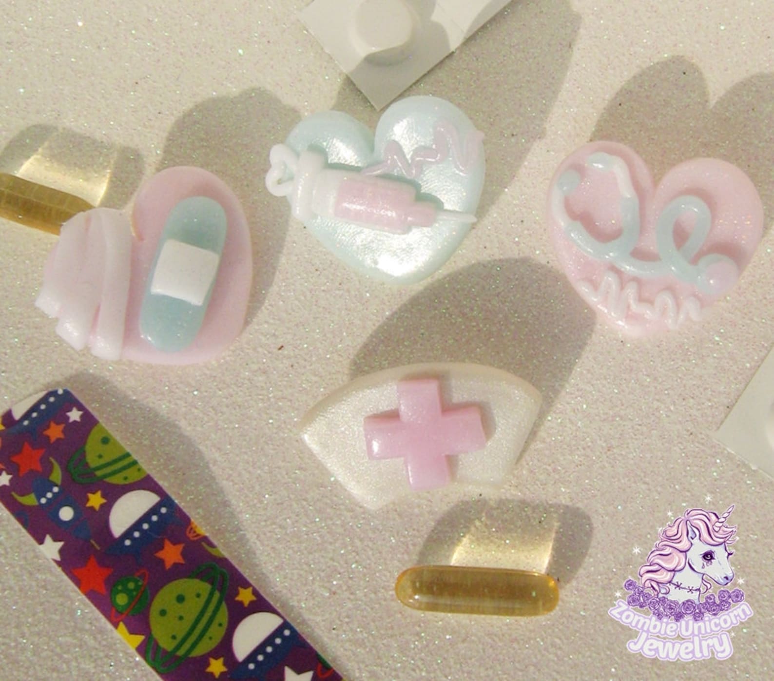Beary Cute Hospital Pins Brooches Menhera Fairy Kei - Etsy