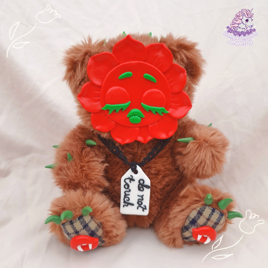 Rheum the Poisonous Bear Clay Face Plushie - Etsy