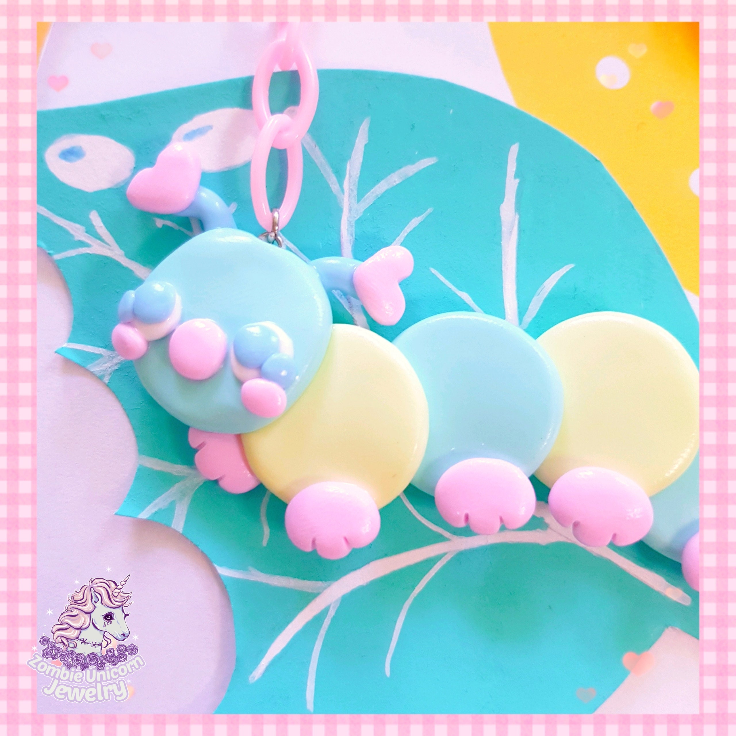 Hungry Hungry Caterpillar Necklace / Cottagecore / Kawaii - Etsy