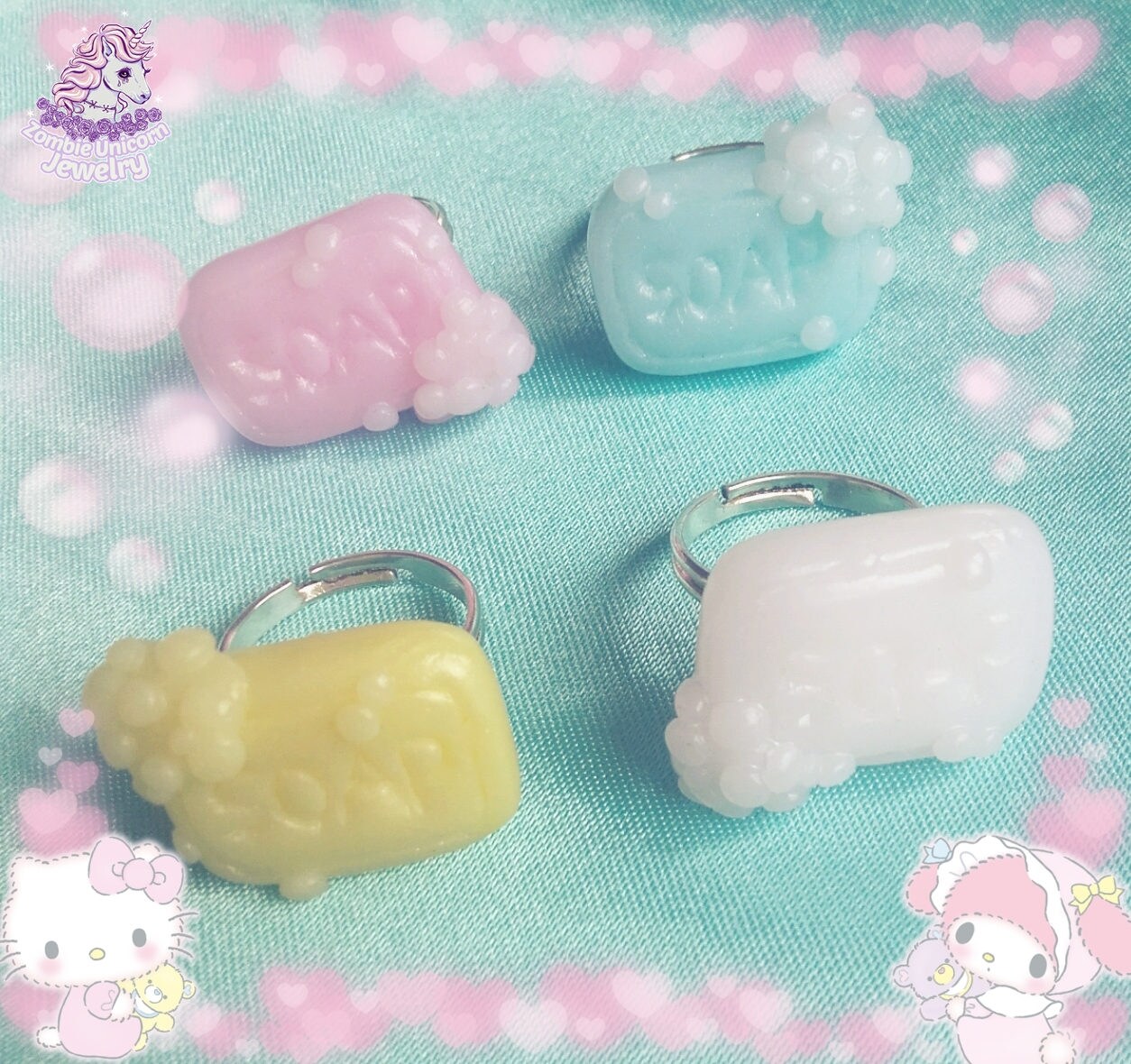 Bubble Bath Soap Rings Fairy Kei Pastel Kawaii - Etsy