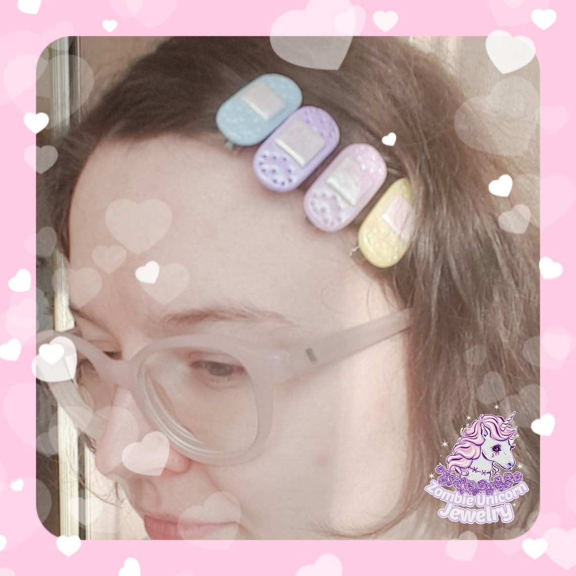 Kawaii Care Mini Bandage Hair Clips / Menhera / Yamikawa - Etsy