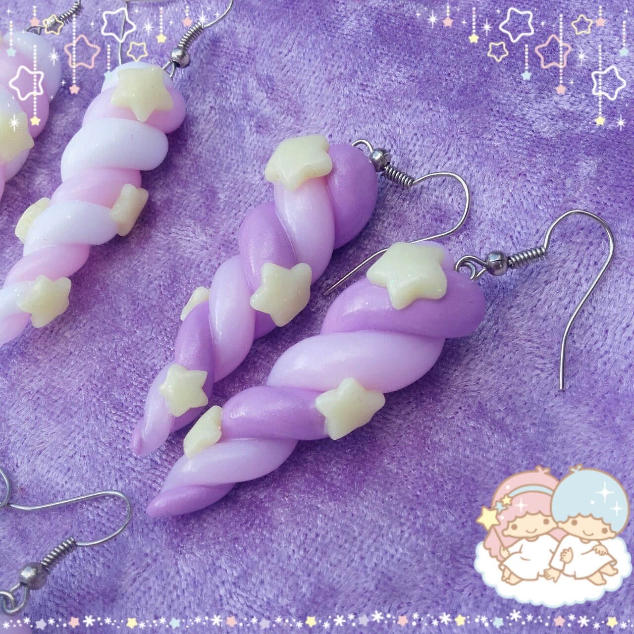 Magical Unicorn Horn Earrings Yumekawaii Fairy Kei | Etsy