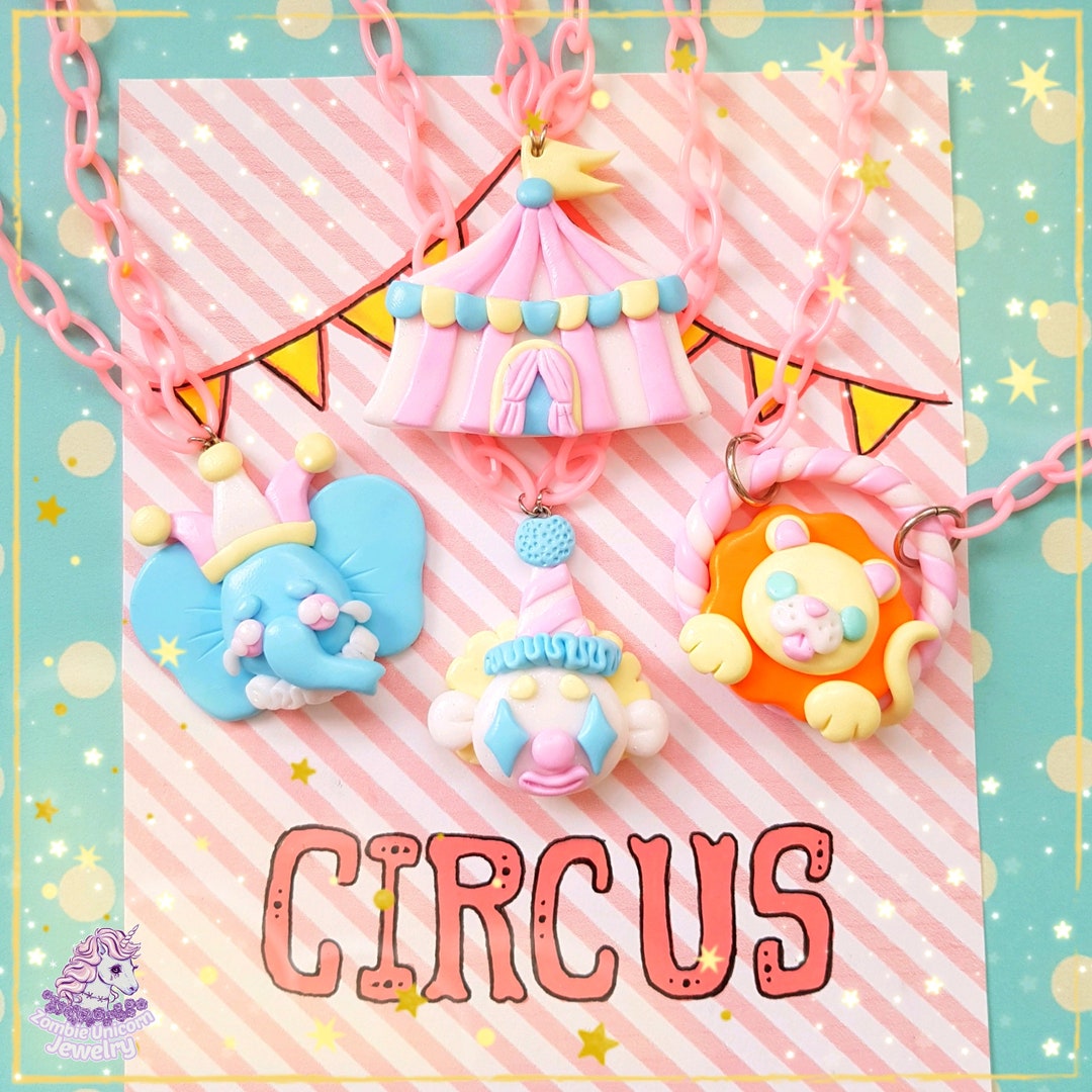 Welcome to the Circus Pastel Necklaces / Circuscore / Clowncore - Etsy