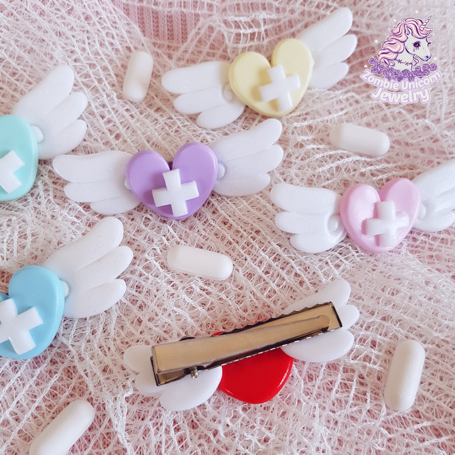Heavenly Nurse Hair Clips / Menhera / Sickly Cute / Nurse - Etsy New ...