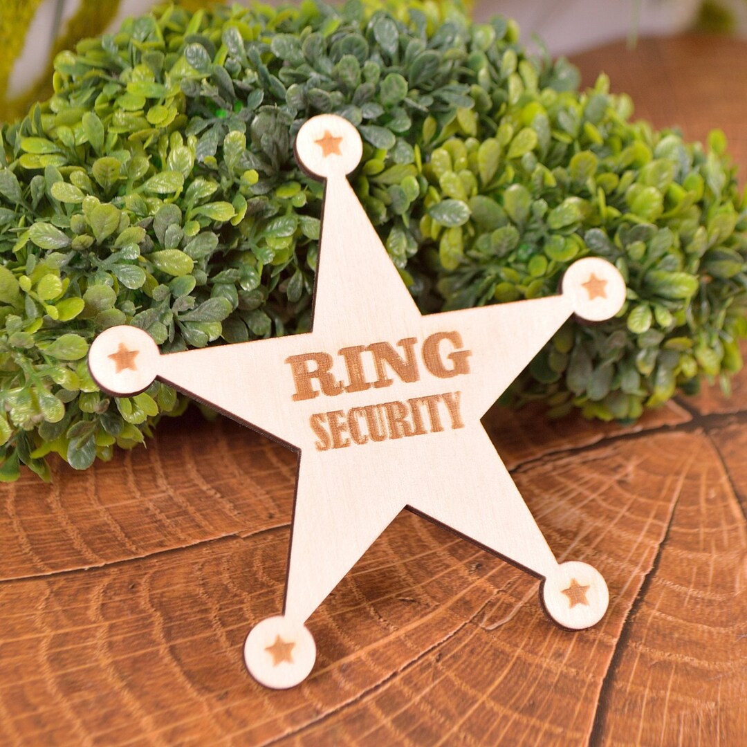 Ring Bearer Gift, Ring Security Badge, Ring Bearer Badge, Official Ring ...