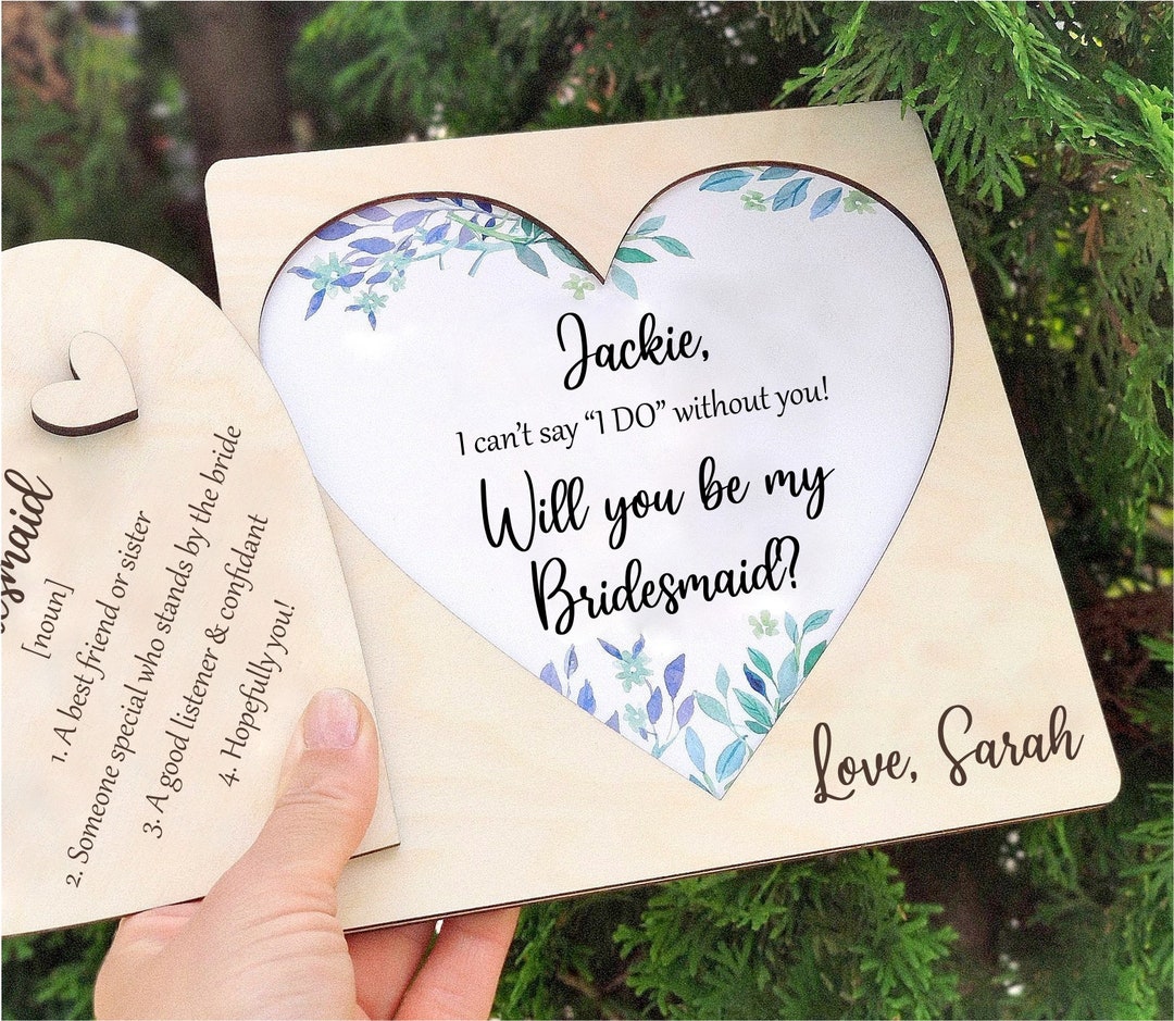 Personalized Bridesmaid Proposal Gift, Blue Bridesmaid Gift, Bridesmaid ...