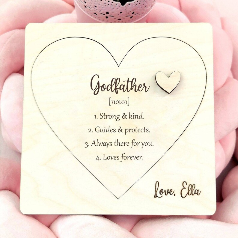 Godparents Gift Godmother Gift Godfather Invitation - Etsy