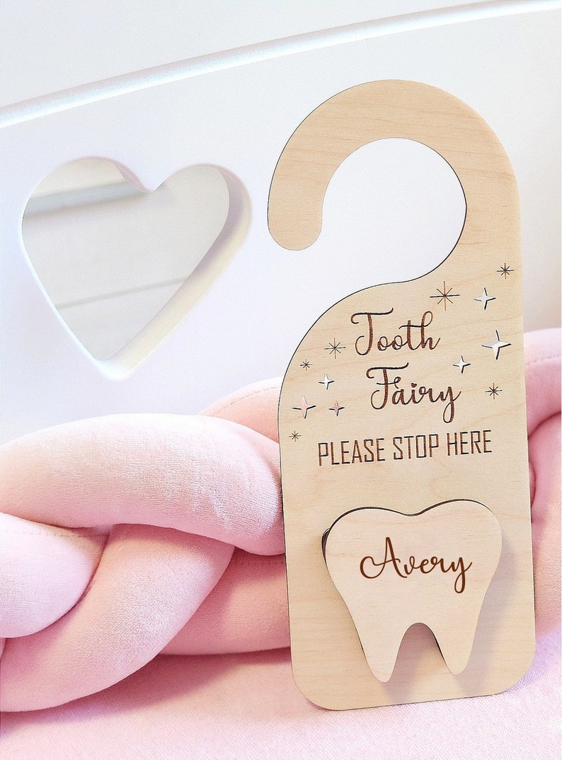Tooth Fairy Door Hanger With Money Holder Personalized Tooth - Etsy