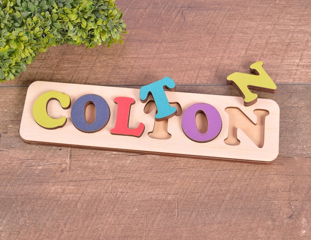 Wooden Name Puzzle, Custom Name Puzzle, Personalized Name Puzzle ...